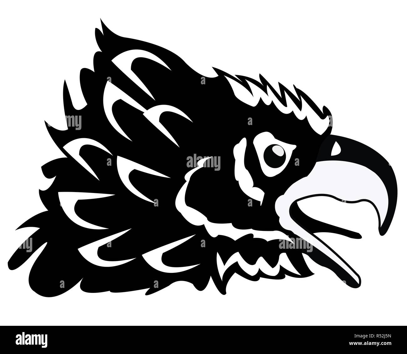 Drawing of the head hollered Stock Photo - Alamy