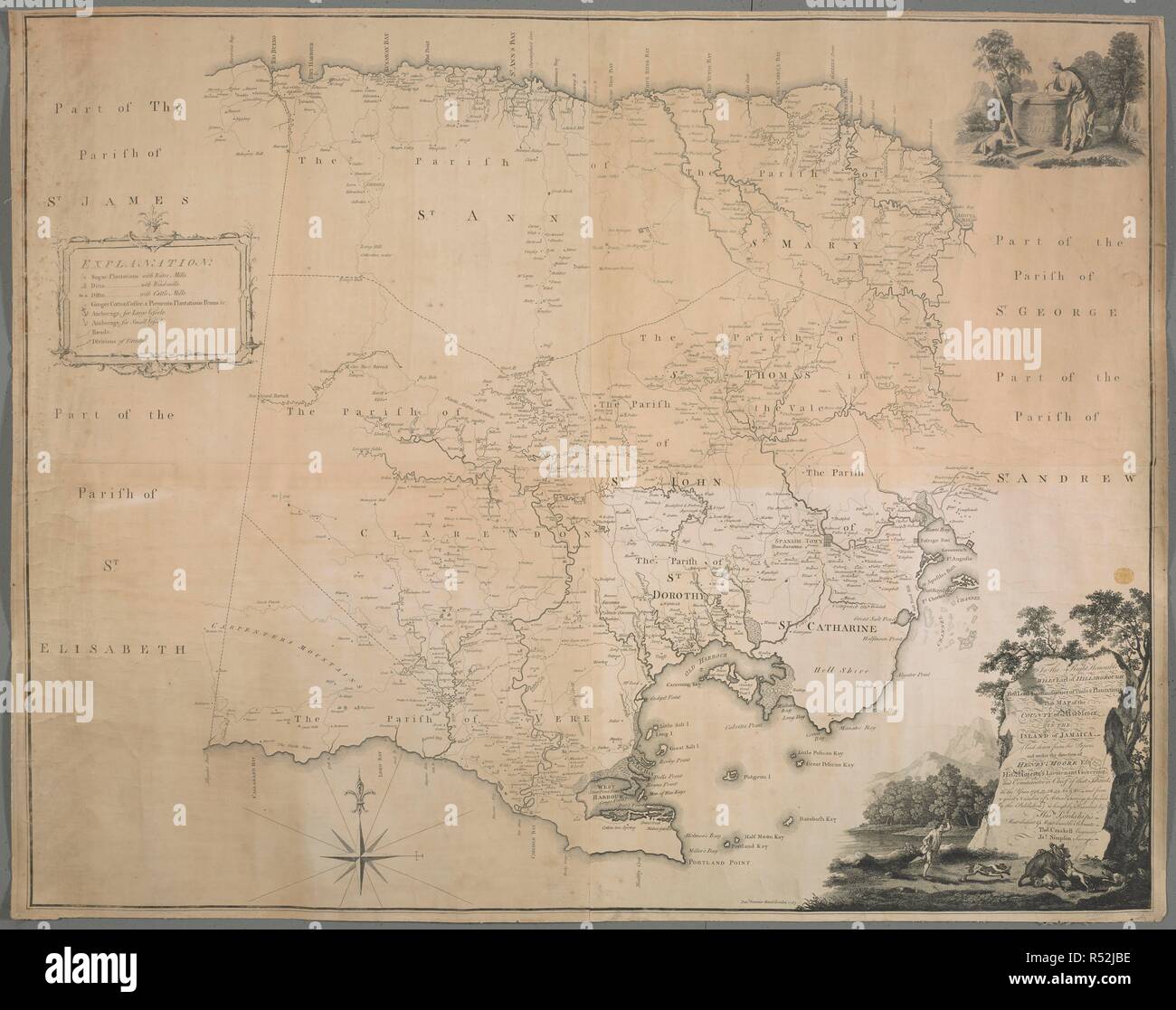 West middlesex map hi-res stock photography and images - Alamy