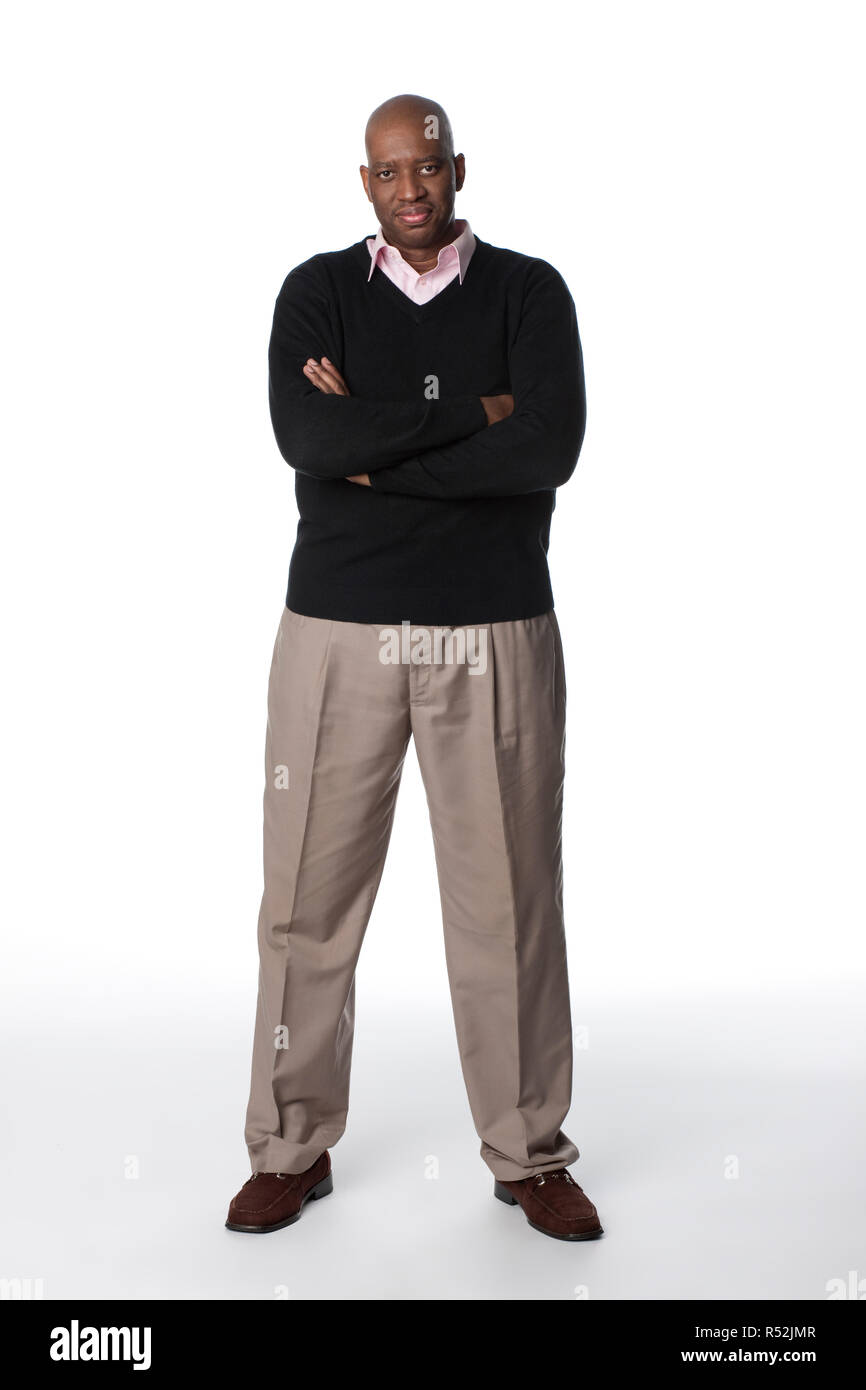 Silhouette front view bald man hi-res stock photography and images - Alamy