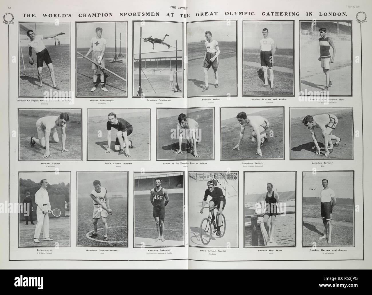 'The world's champion sportsmen at the great Olympic gathering in ...