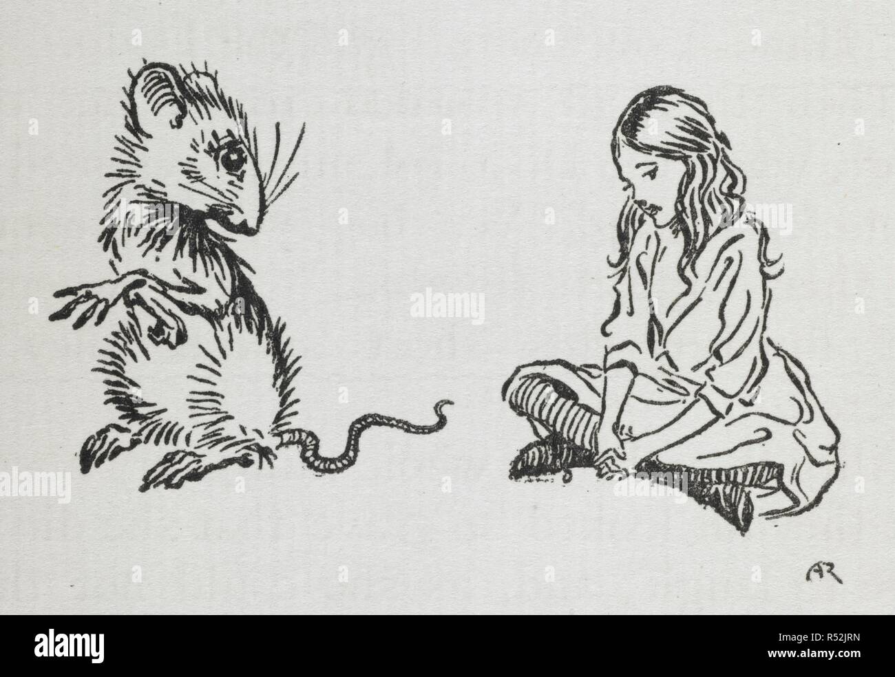 Dormouse Alice In Wonderland Illustration