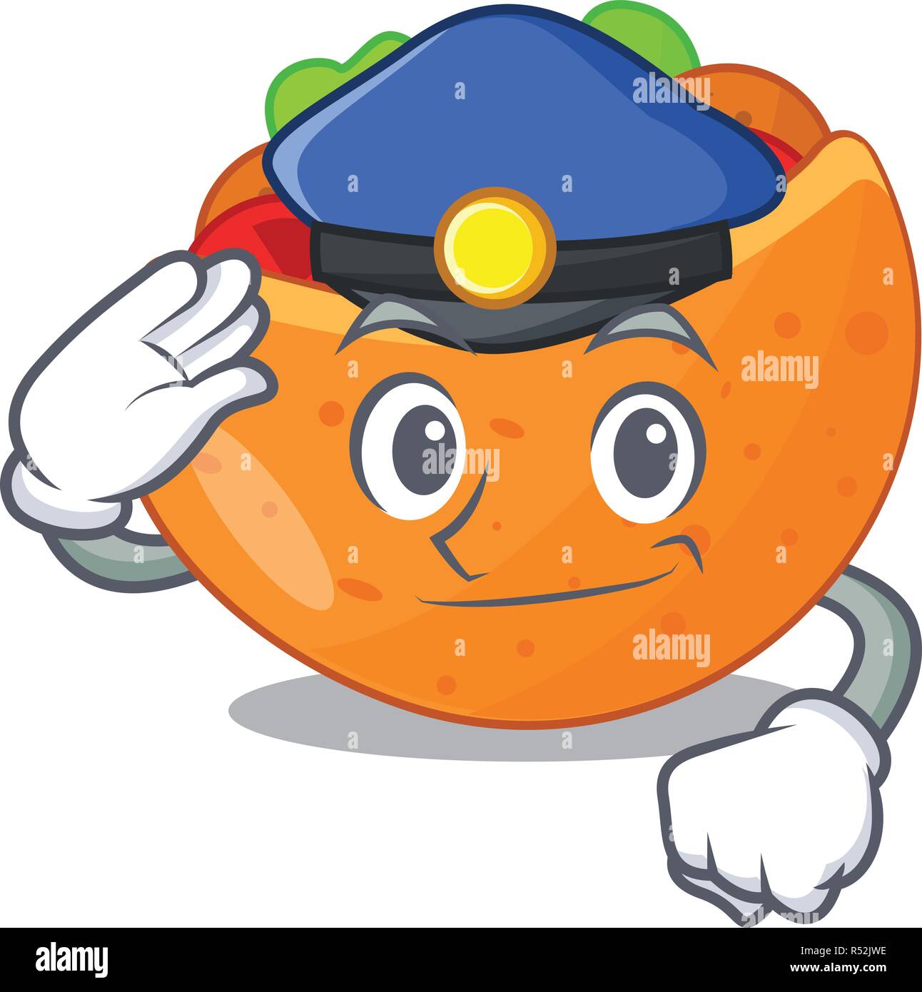 Police falafel in pita in bread cartoon Stock Vector Image & Art - Alamy