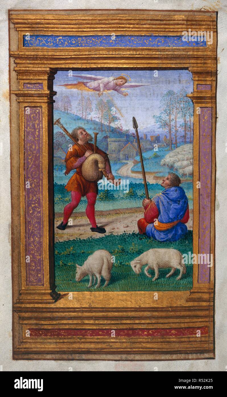 An angel appears the shepherds hi-res stock photography and images - Alamy