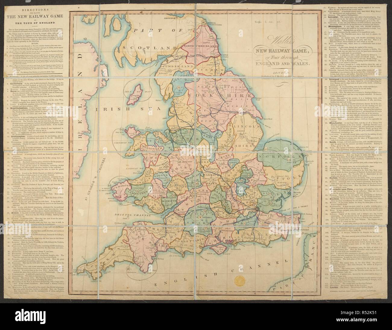 Map england 19th century railway hi-res stock photography and images ...