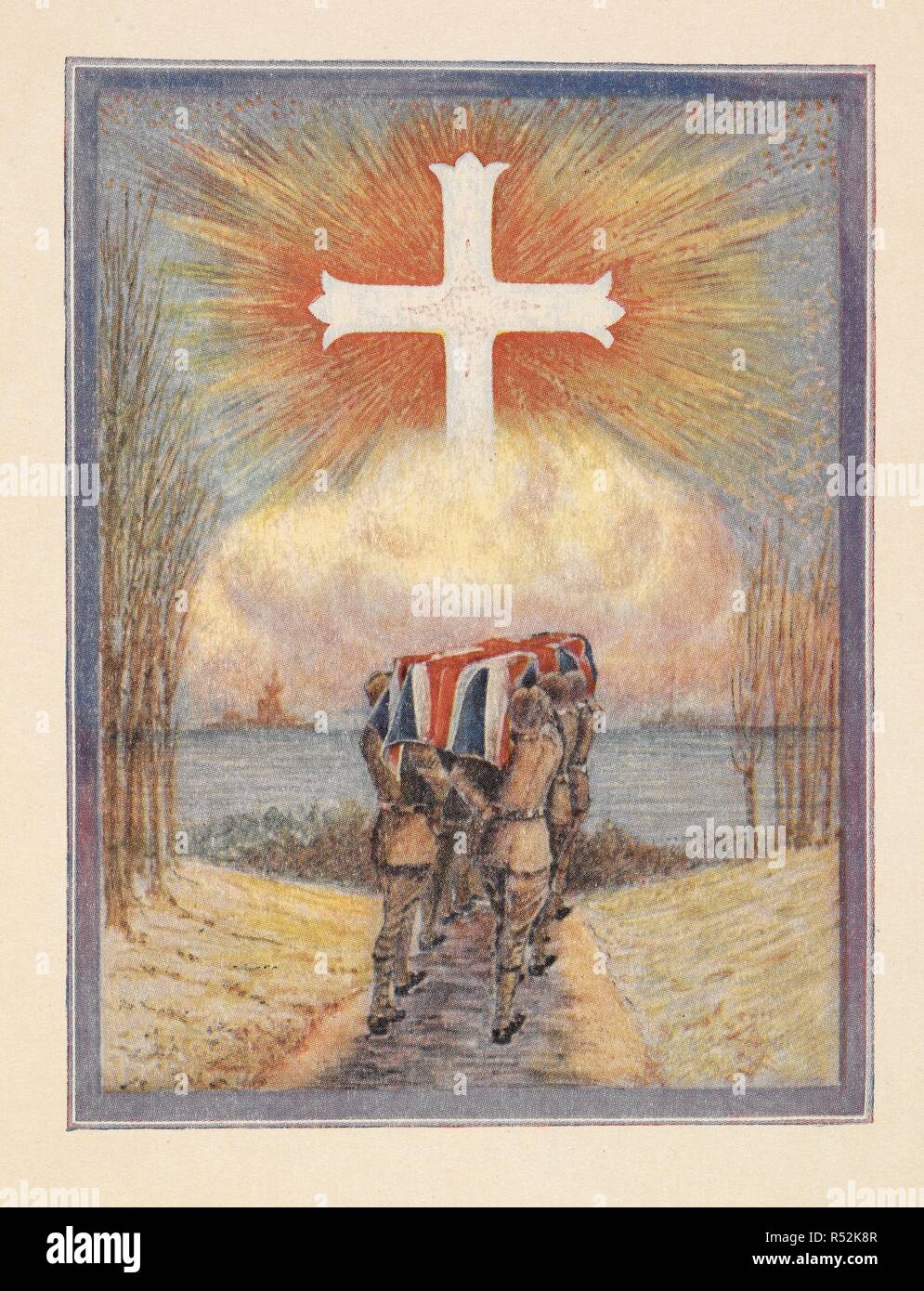 Coffin draped with union jack hi-res stock photography and images - Alamy