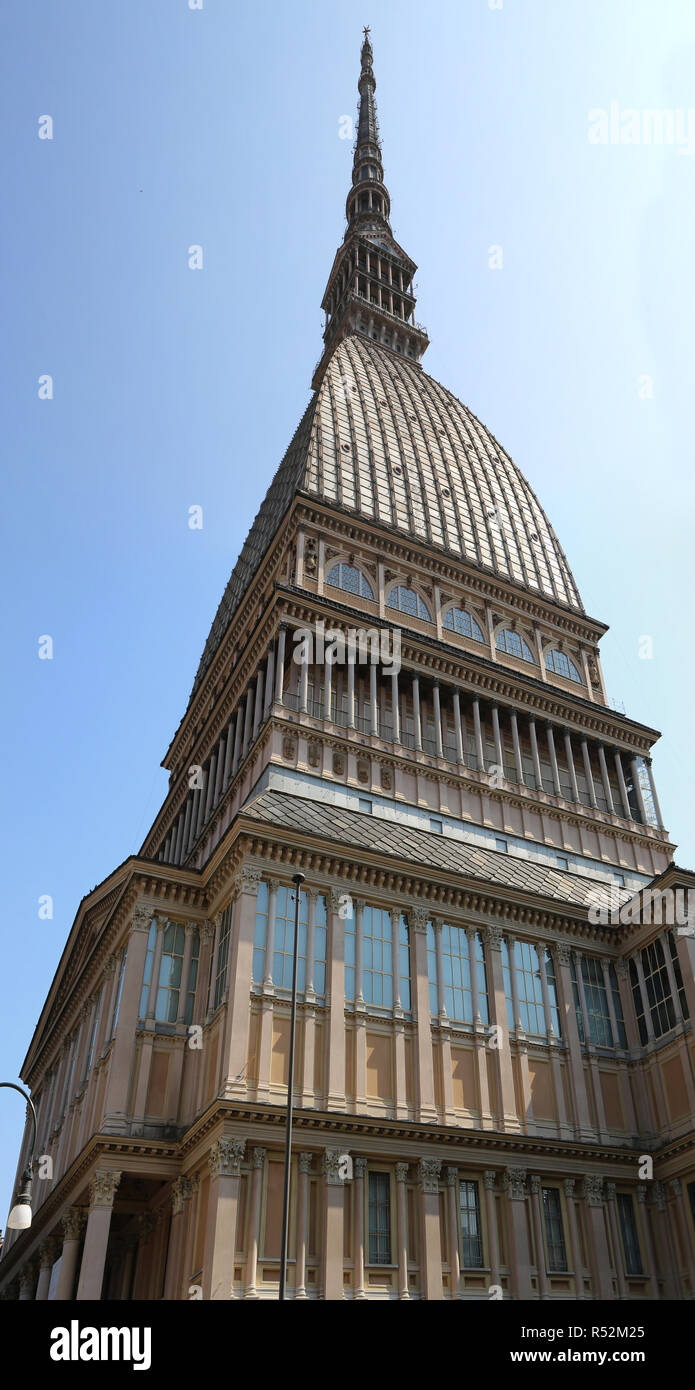 MOLE ANTONELLIANA which is the symbol of the Italian city of Turin ...