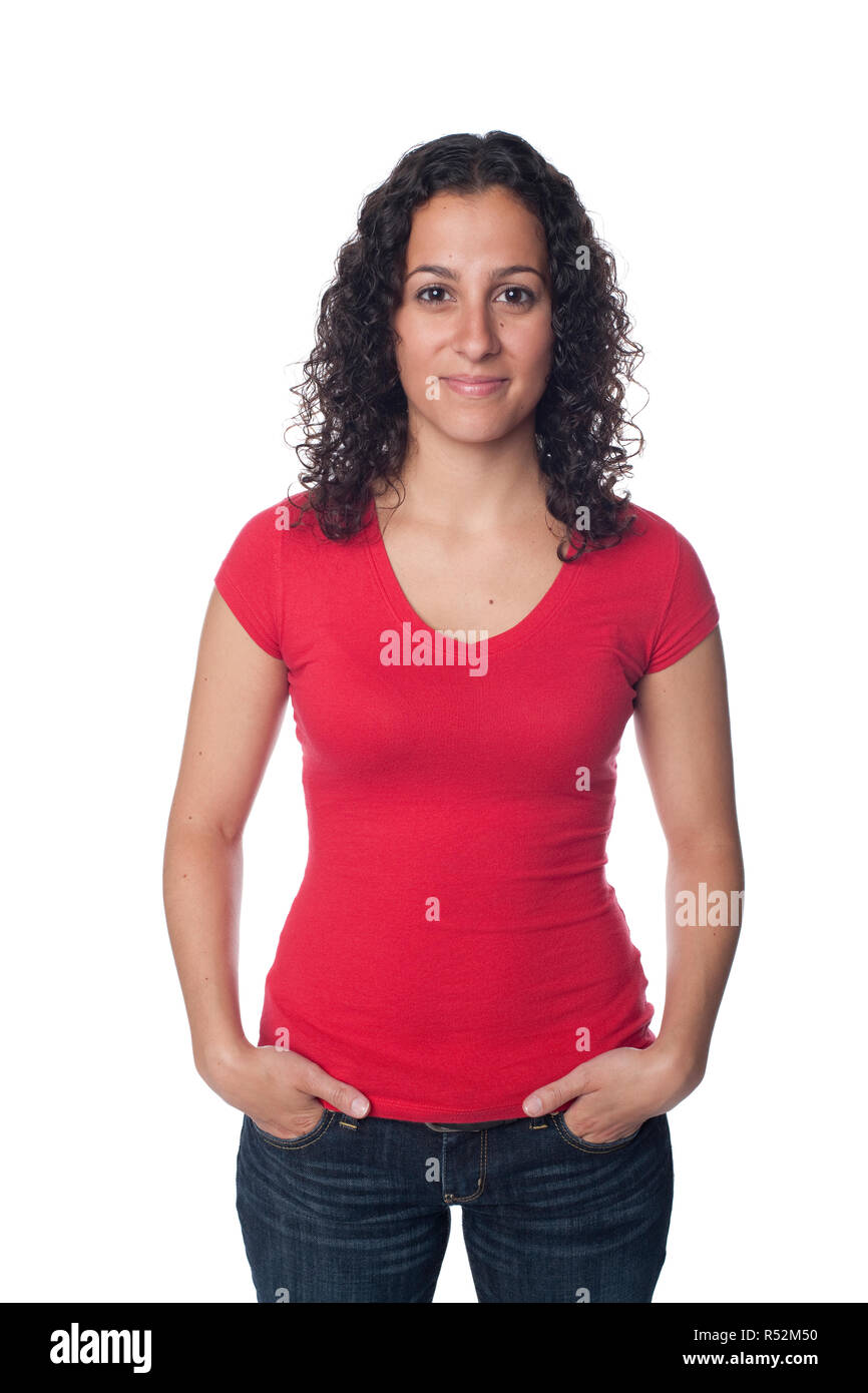 Latina woman pockets hi-res stock photography and images - Alamy