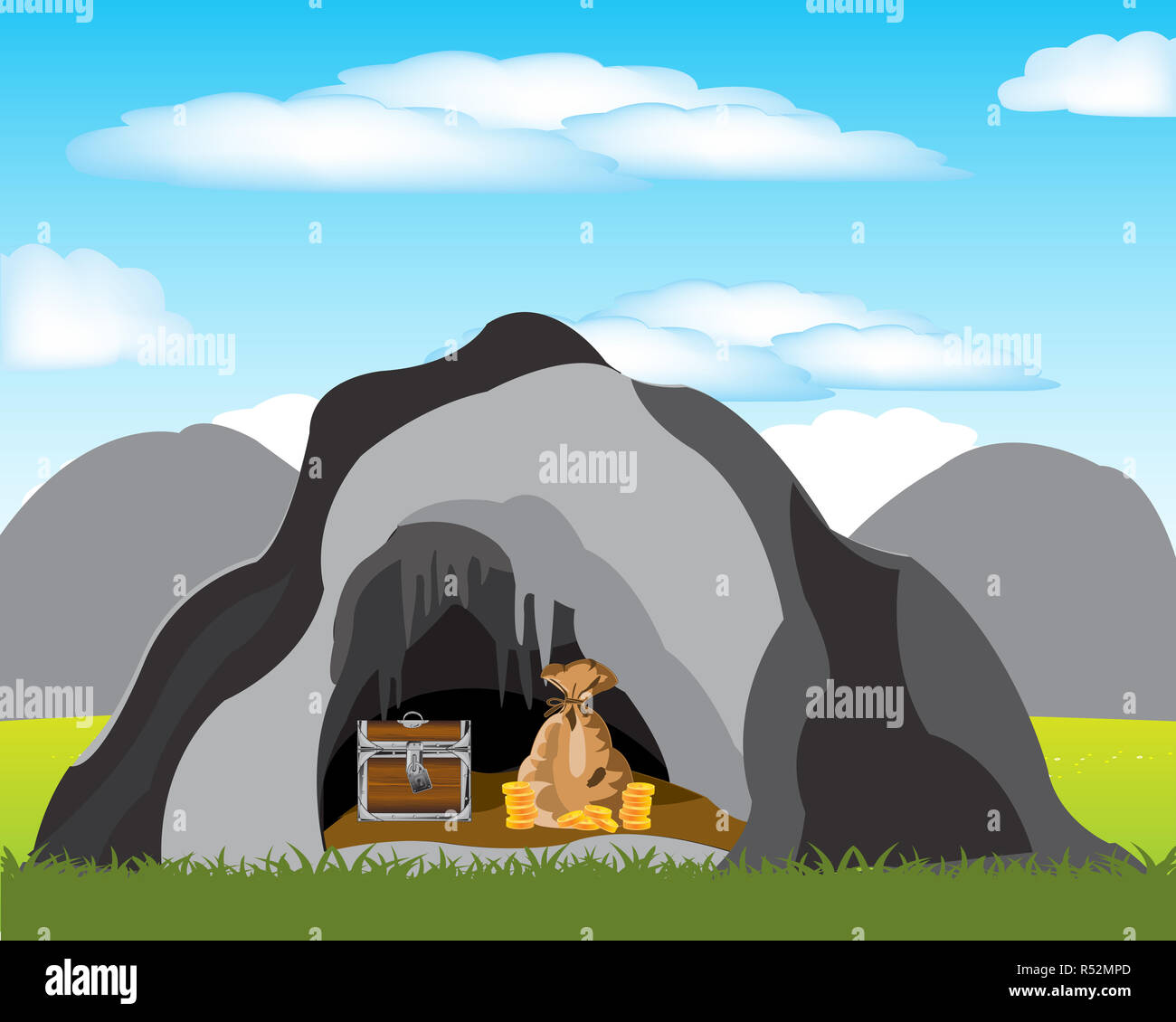 Gold treasure cave hi-res stock photography and images - Alamy