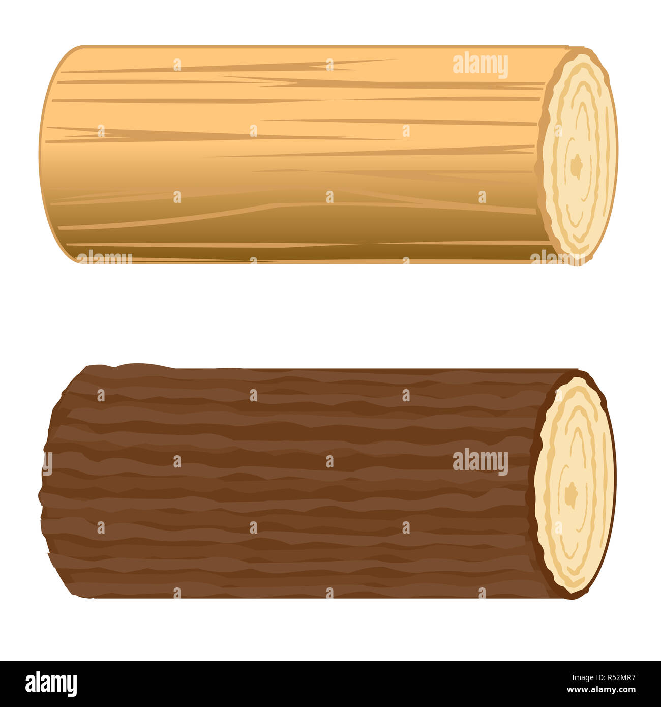 Two logs Cut Out Stock Images & Pictures - Alamy