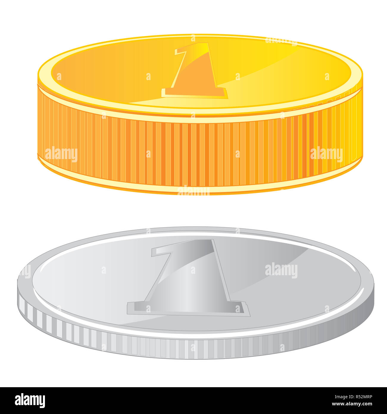 Two dollar coin vector hi-res stock photography and images - Alamy