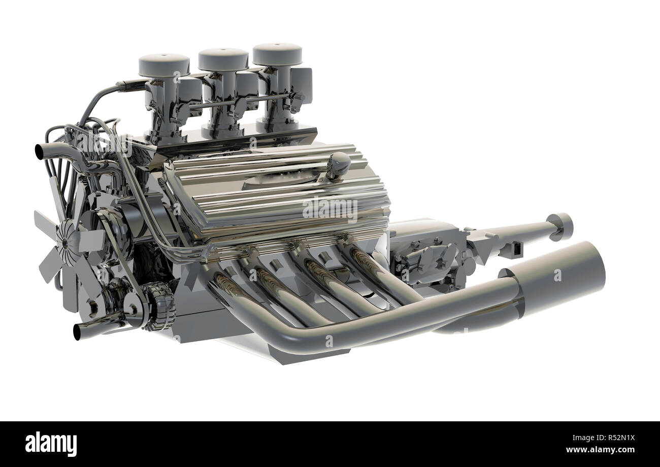 internal combustion engine isolated Stock Photo - Alamy