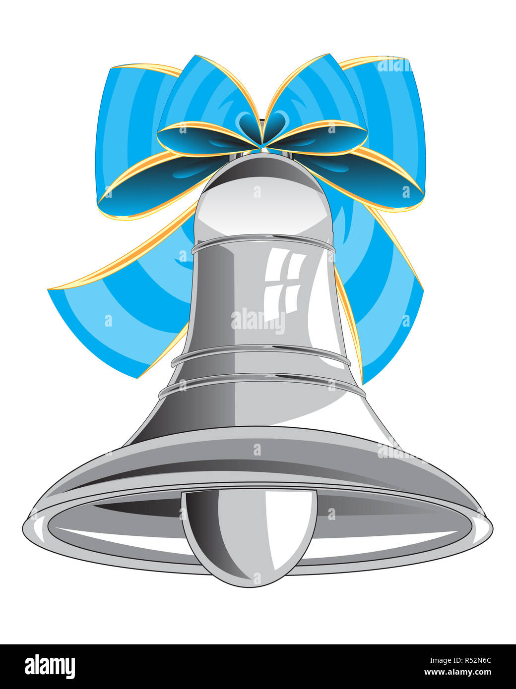 Bell and bow Stock Photo - Alamy