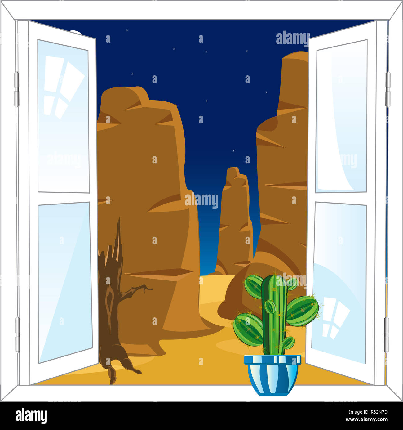 Window in desert Stock Photo - Alamy