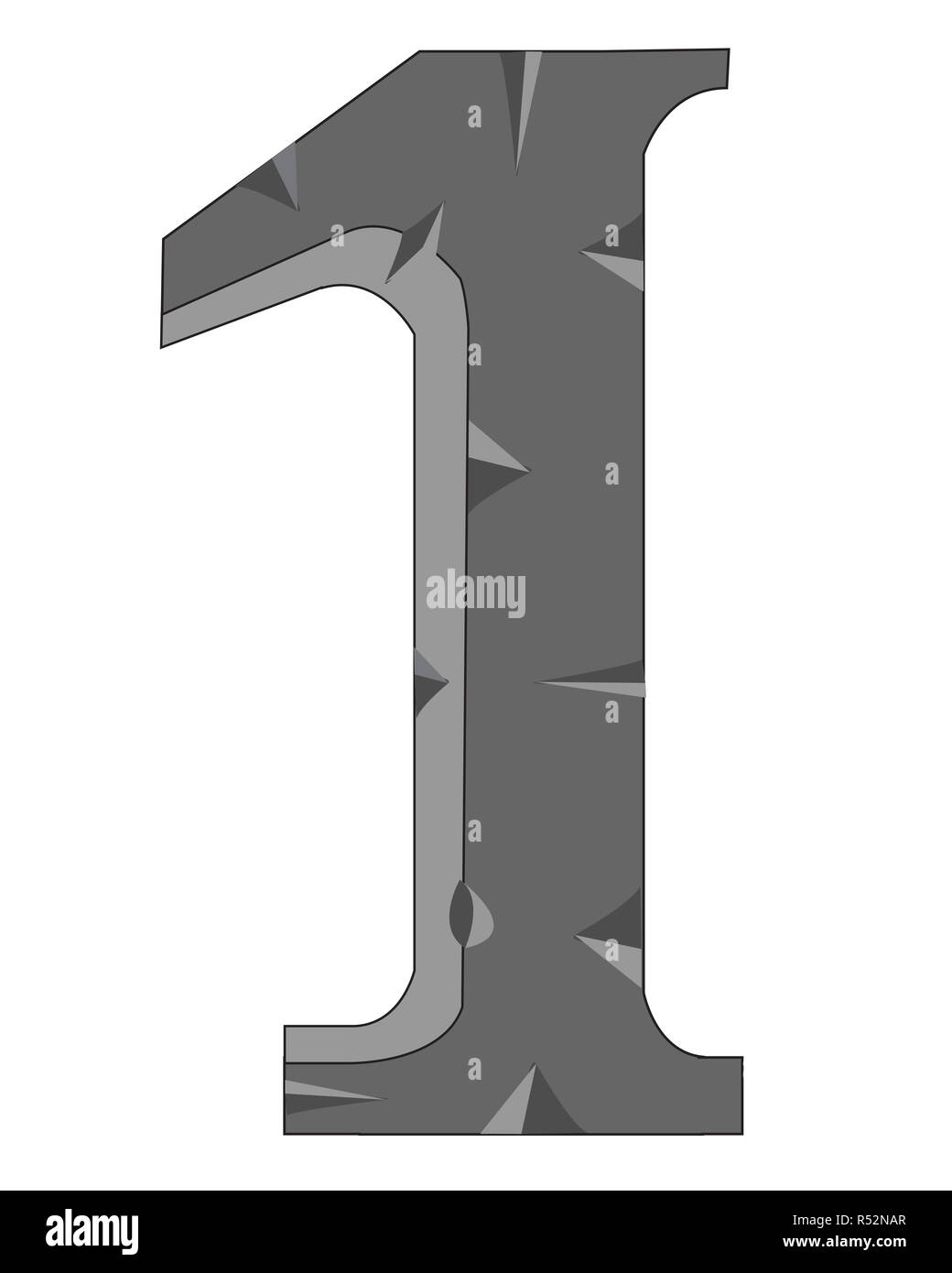 Decorative numeral Black and White Stock Photos & Images - Alamy