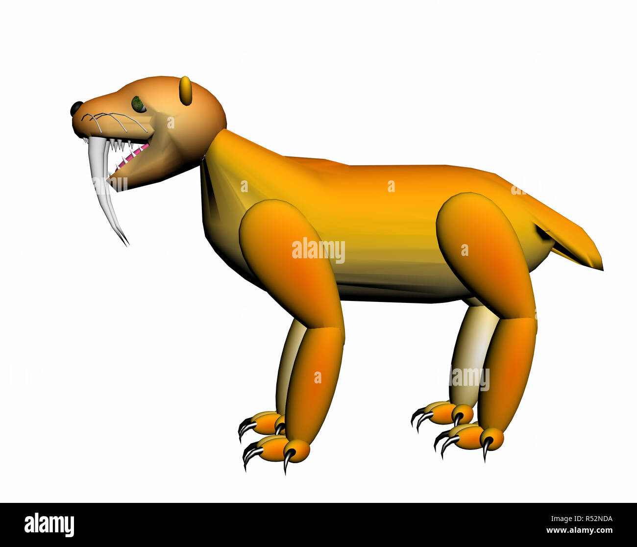 comic saber-toothed tiger free Stock Photo - Alamy