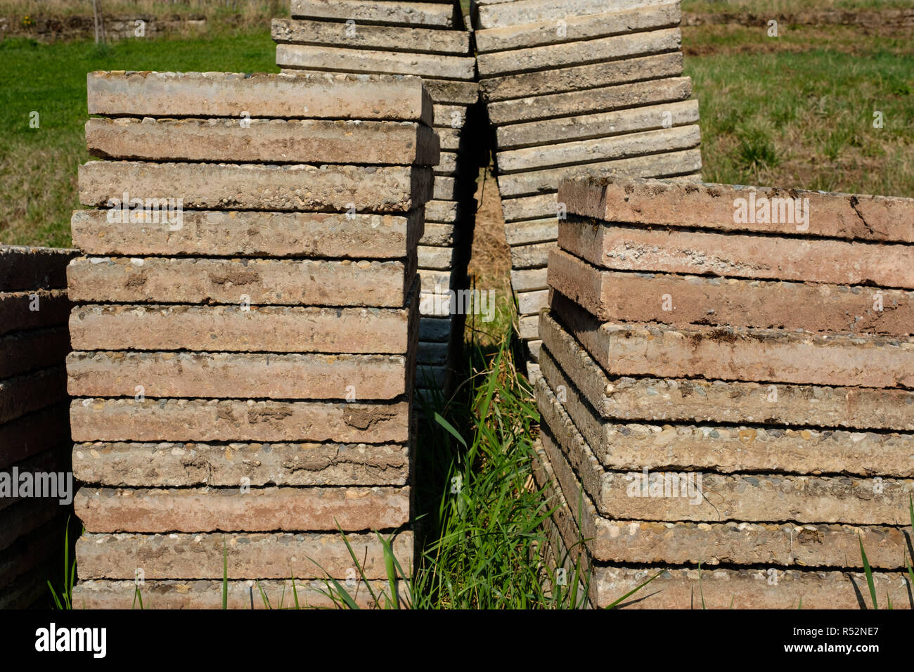stack of concrete and stone slabs Stock Photo - Alamy