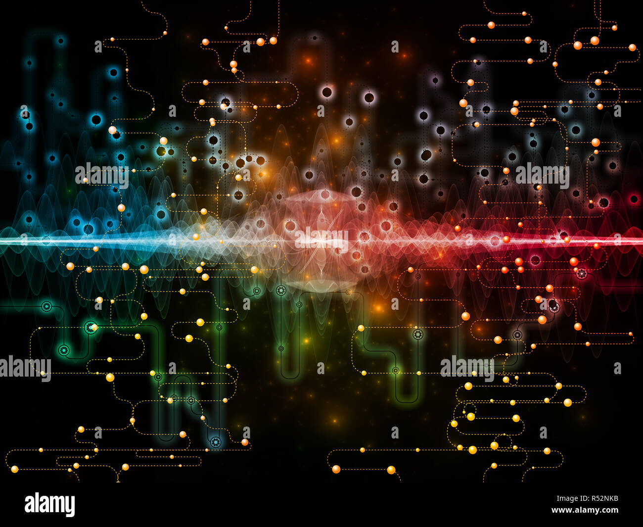 Energy of Data Flow Stock Photo - Alamy