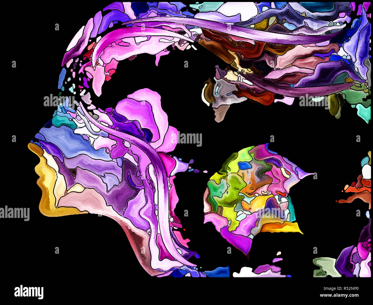 Elegance of Self Fragmentation Stock Photo - Alamy