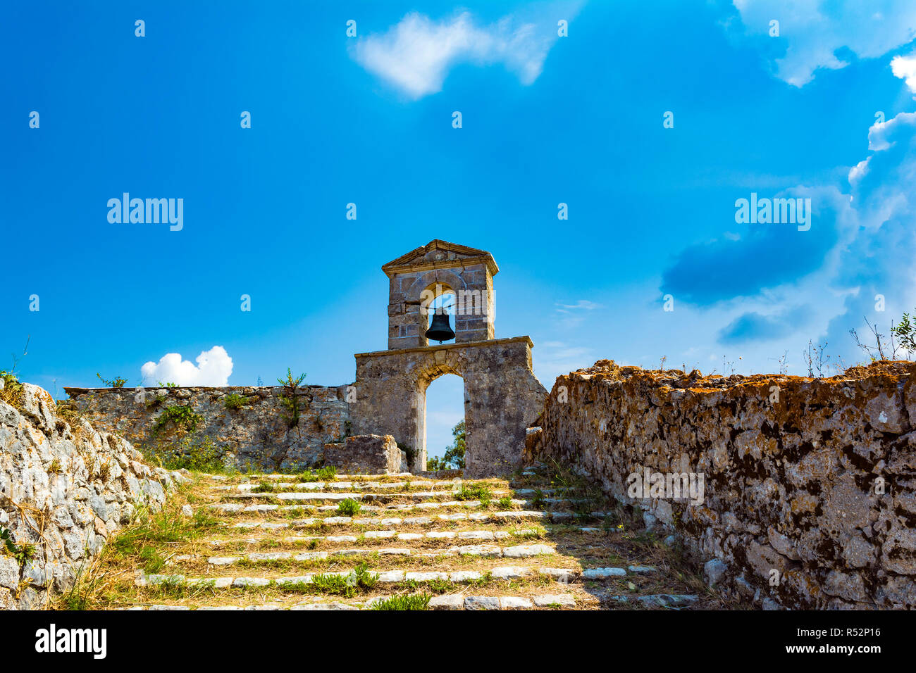 Orthodox chapel in the Venetian castle of Agia Maura at the Greek ...