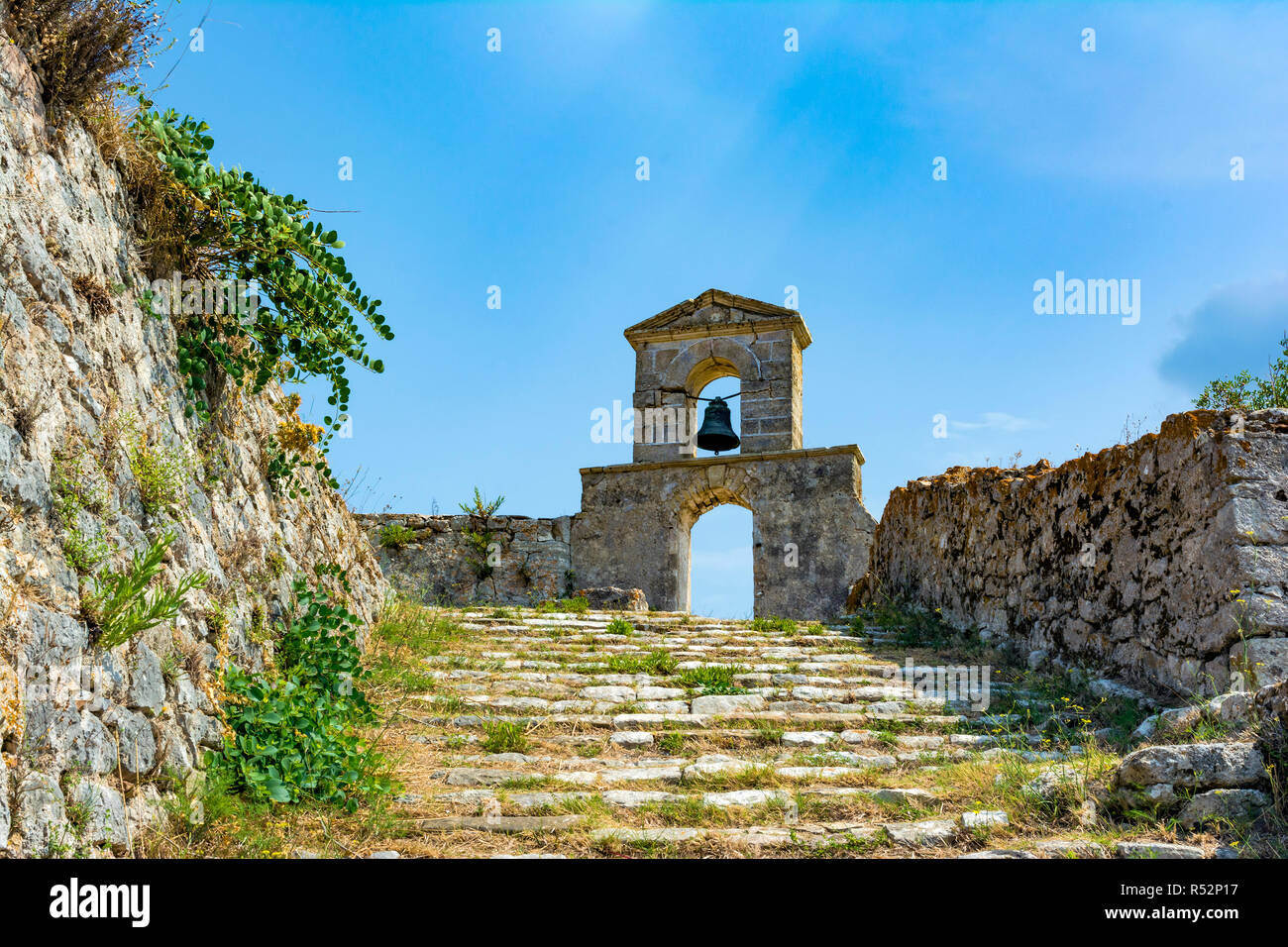 Orthodox chapel in the Venetian castle of Agia Maura at the Greek ...