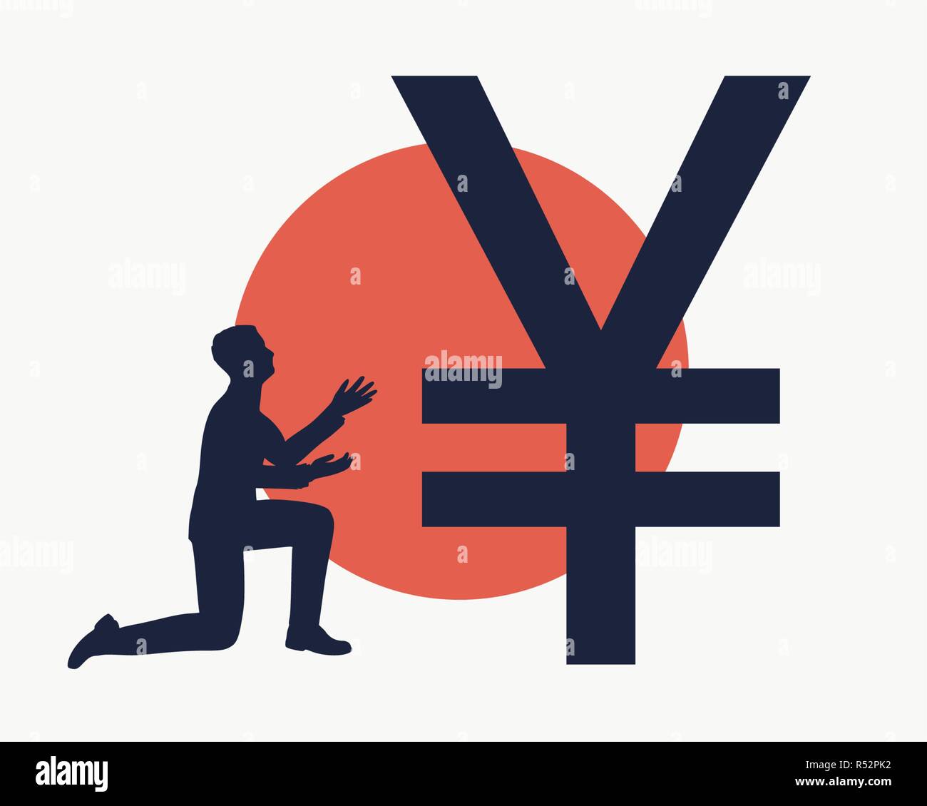 Offering prayer Stock Vector Images - Alamy