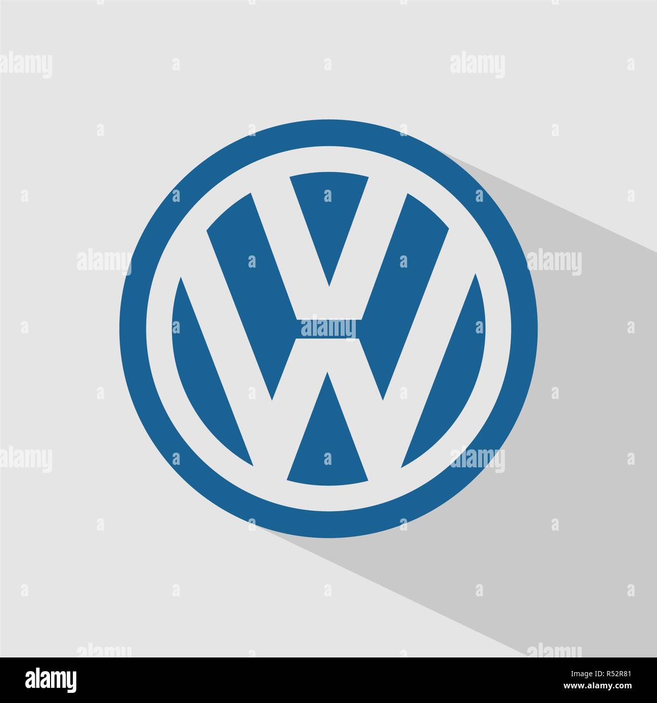Volkswagen car emblem Stock Vector Image & Art - Alamy