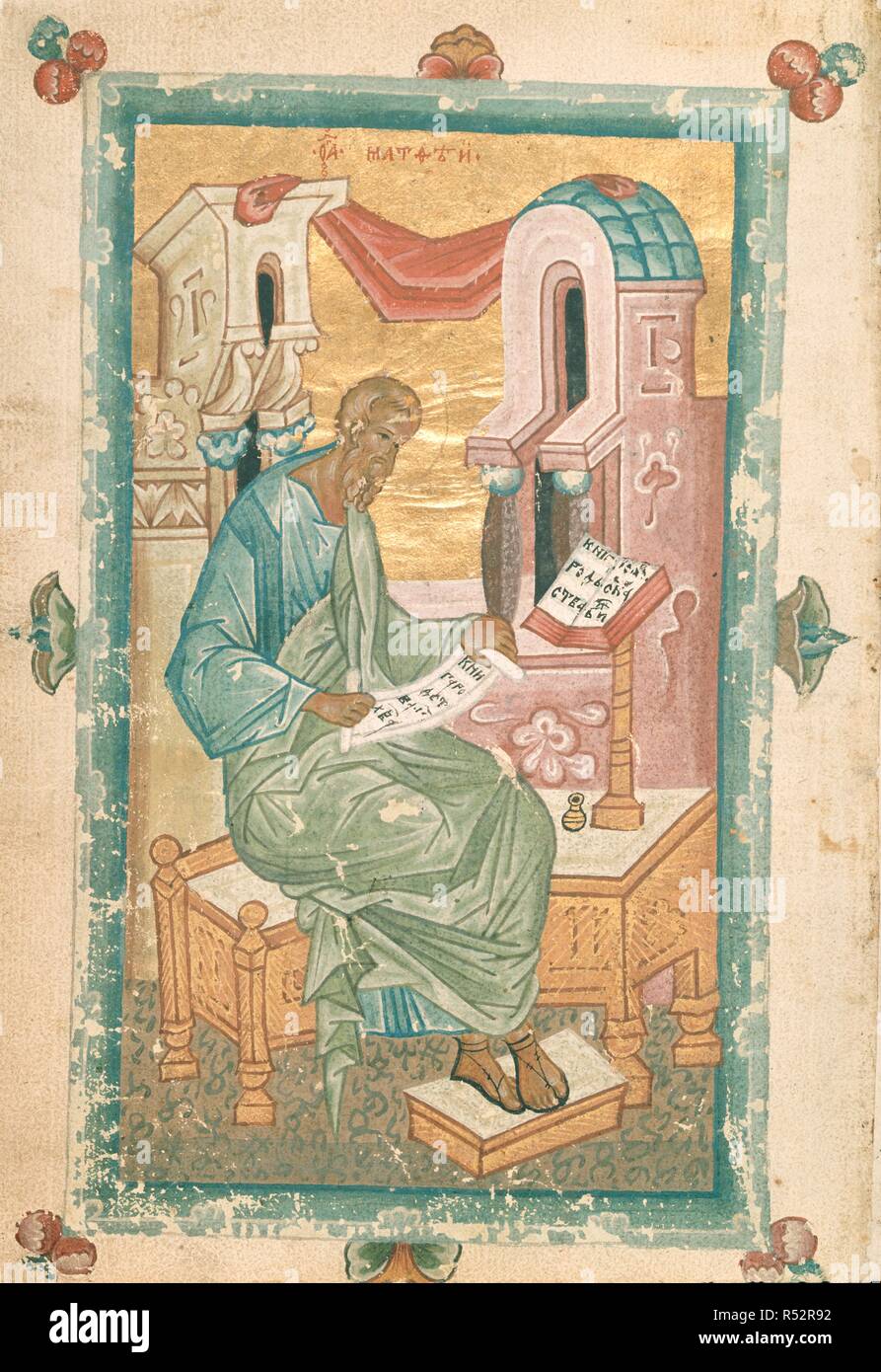 St. matthew writing gospel hi-res stock photography and images - Alamy