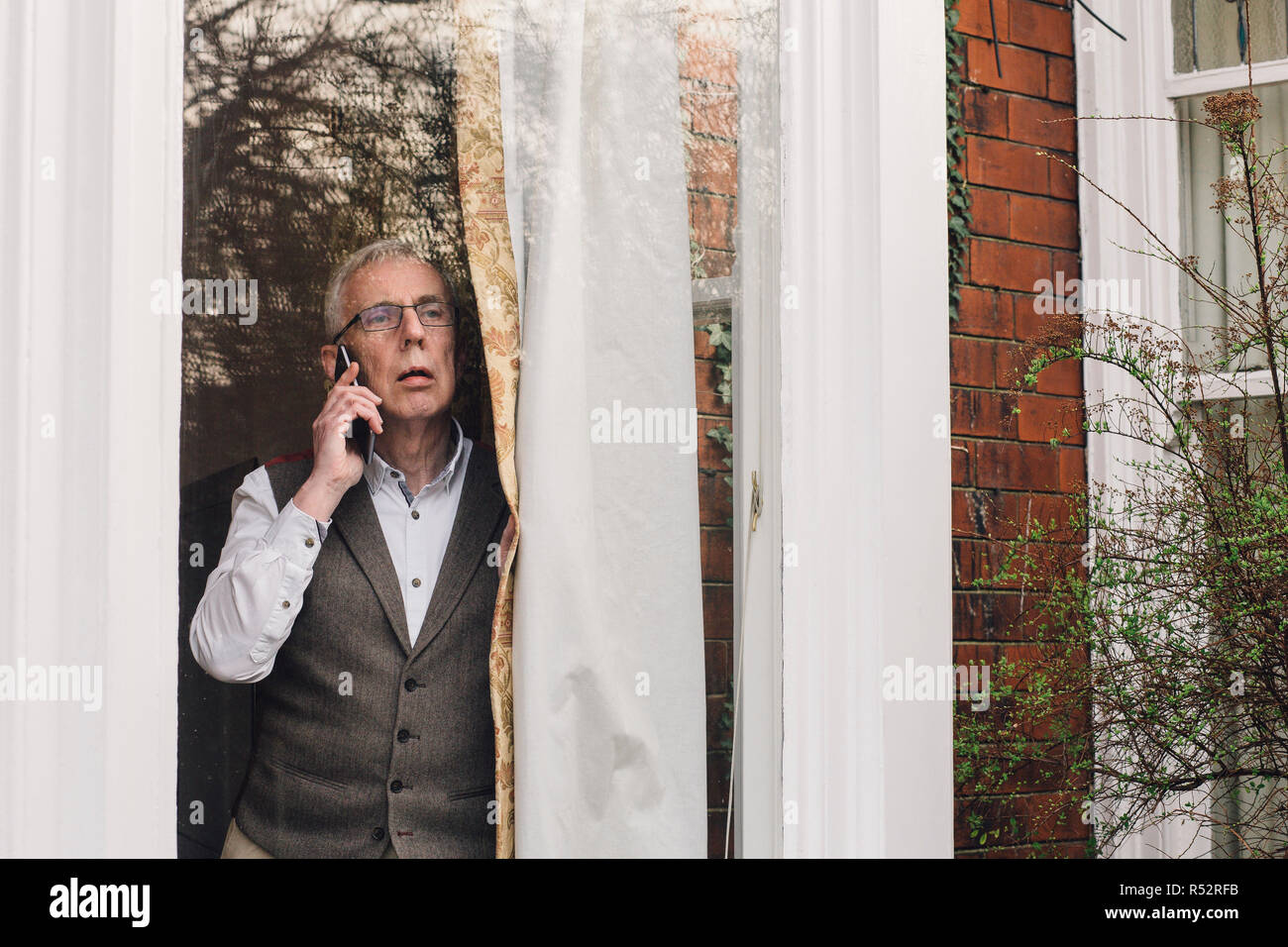 Reporting A Crime Stock Photo - Alamy