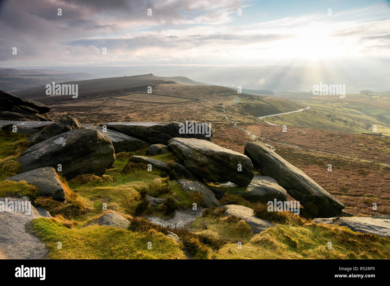 Peak District National Park in Derbyshire England Stock Photo - Alamy