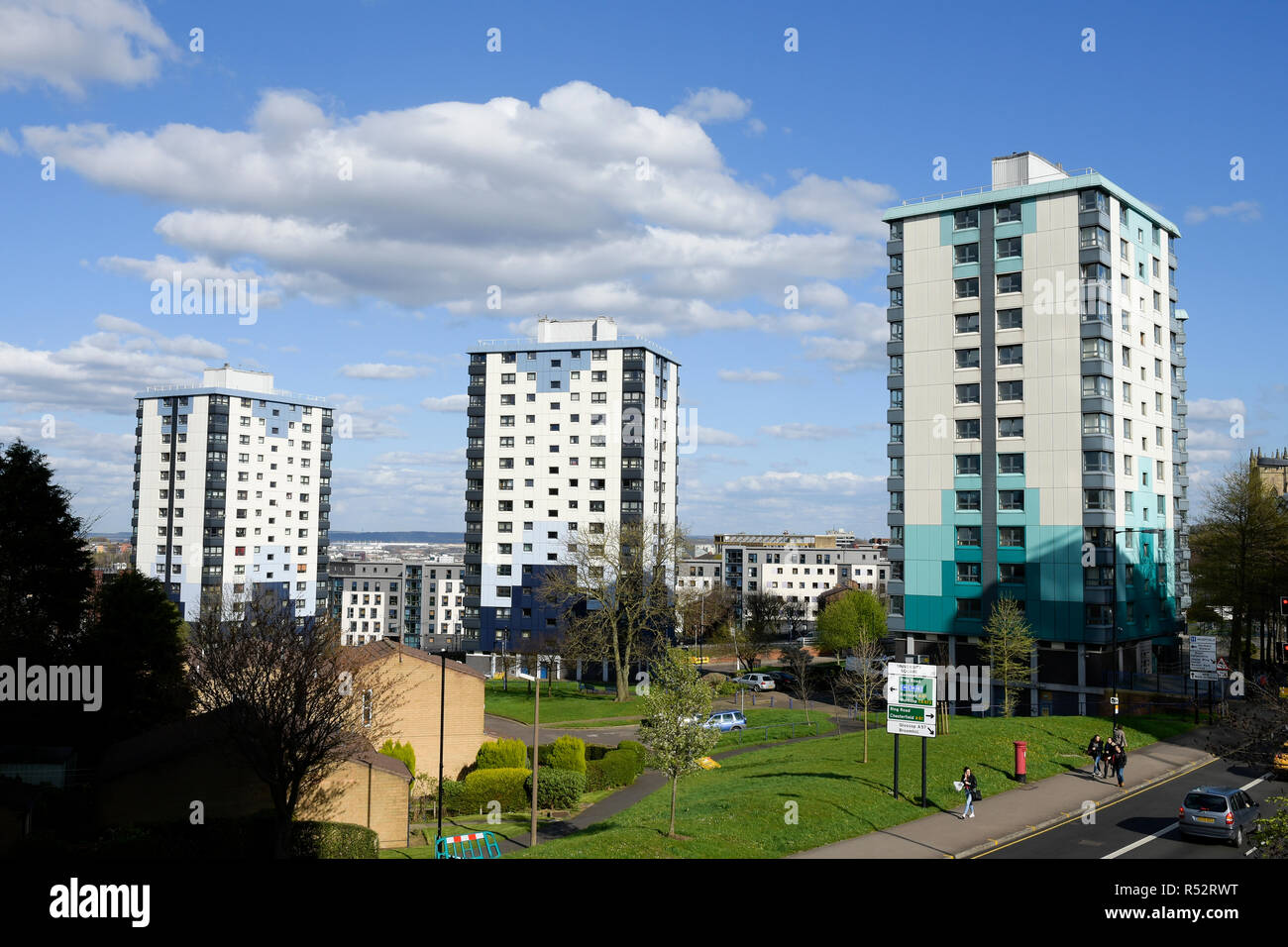 Tower block of flats in Sheffield South Yorkshire England Stock Photo ...