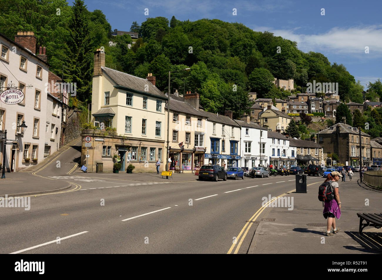 Tourist town of Matlock in Derbyshire Peak District England Stock Photo ...