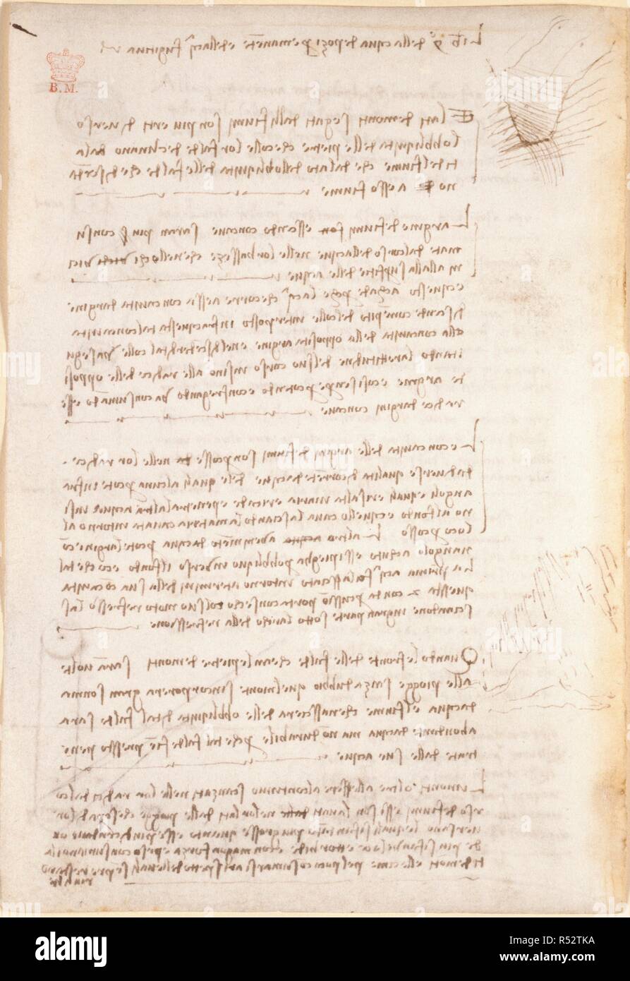 Drawings by Leonardo Da Vinici on on the mechanical powers and forces ...