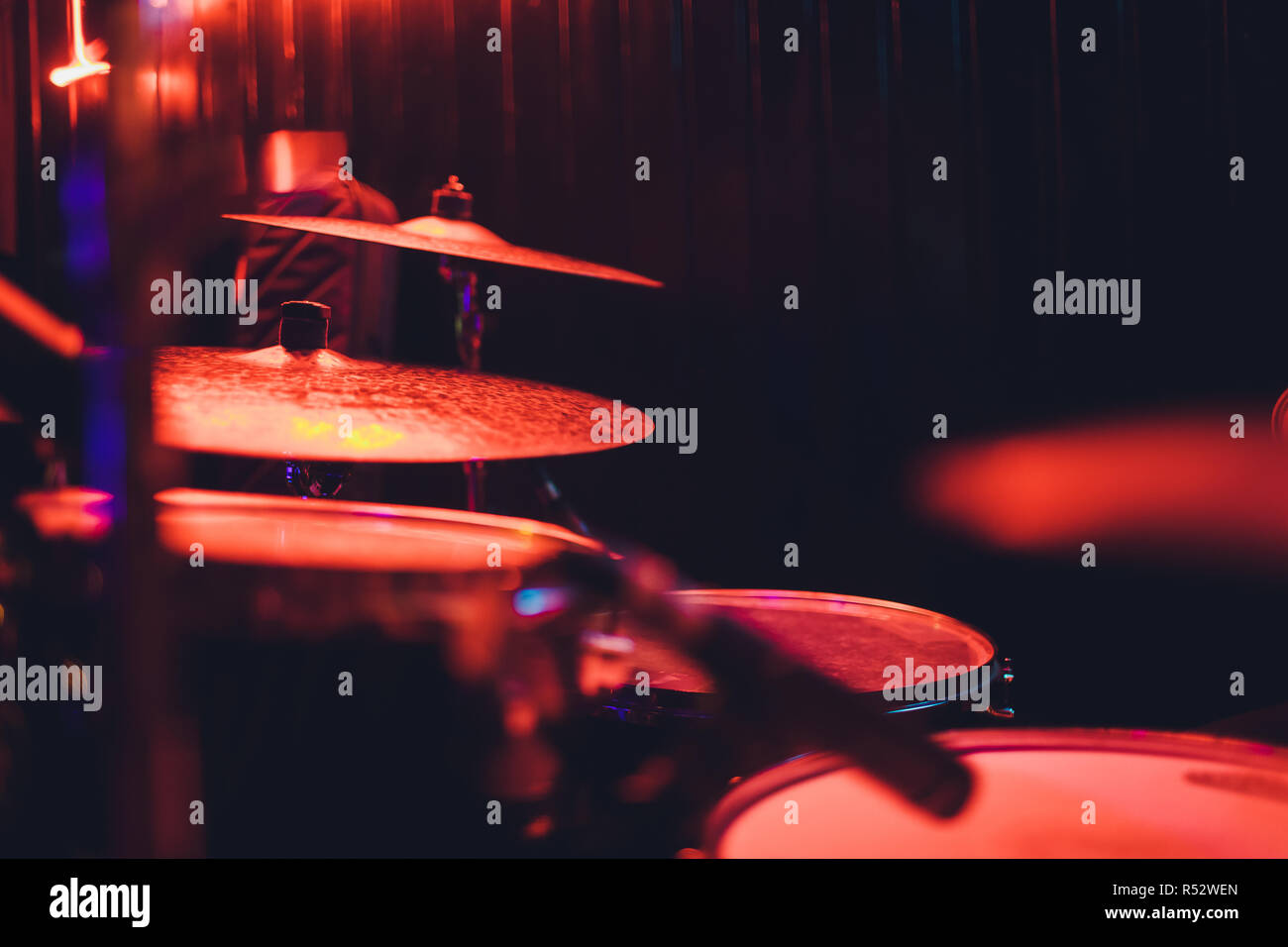 Human hands playing the drum with drumstick Stock Photo - Alamy