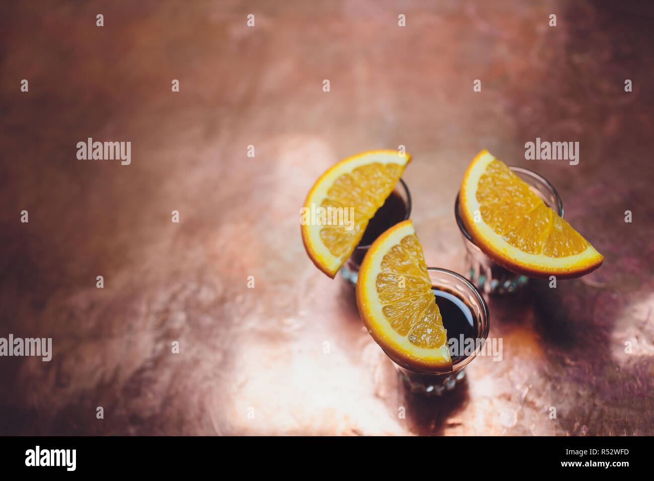 Shot glasses vodka slices hi-res stock photography and images - Alamy