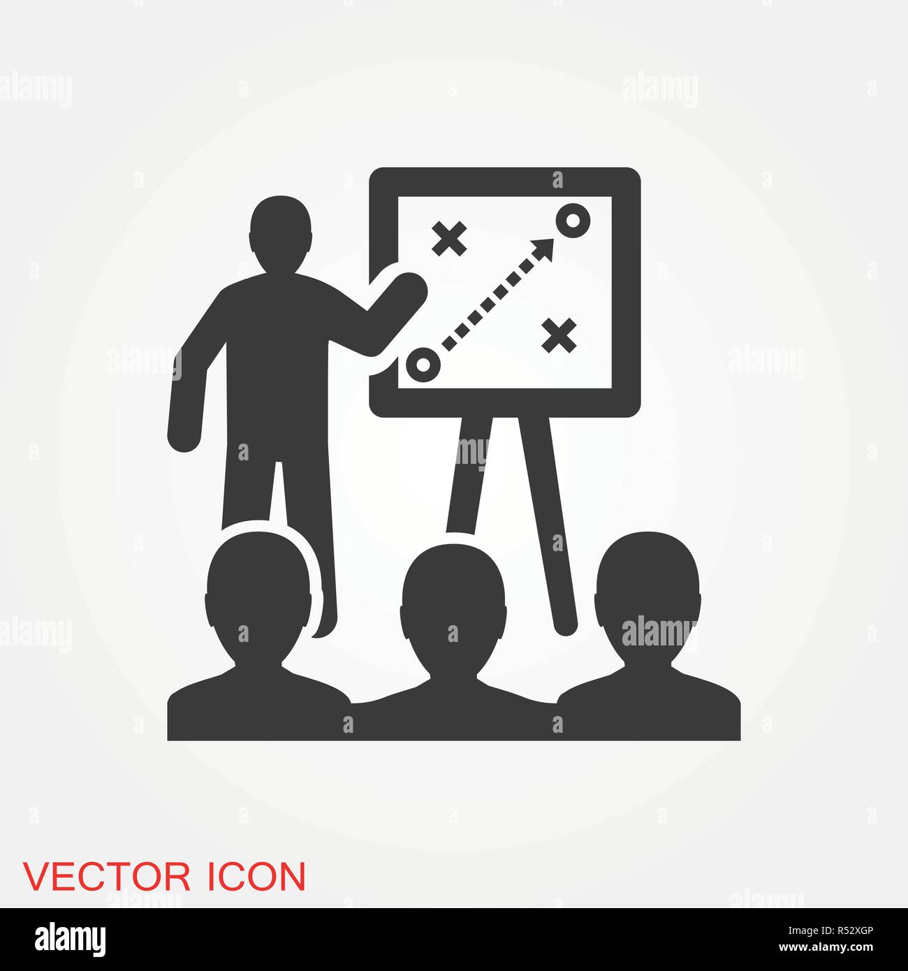 Coach icon vector, training and mentoring symbol Stock Vector Image ...