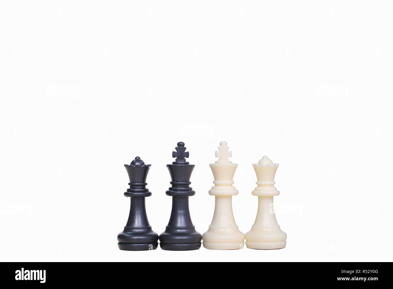 Picture of chess pawns on the white background Stock Photo - Alamy