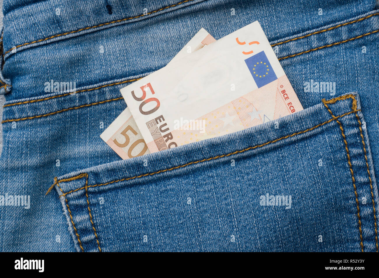 50 euro in jeans hi-res stock photography and images - Alamy