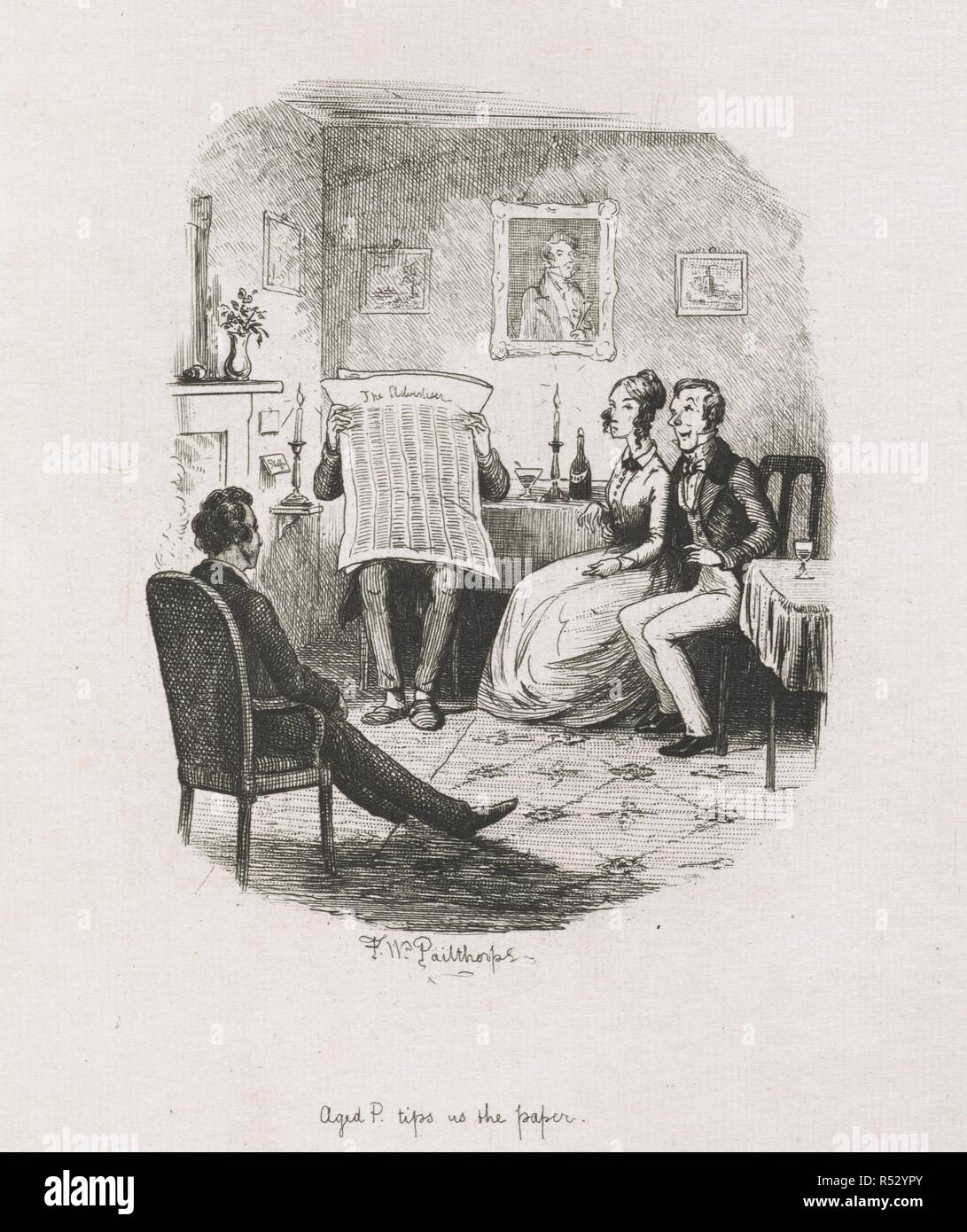 "Aged P tips us the paper". . Great Expectations. By Charles Dickens ...