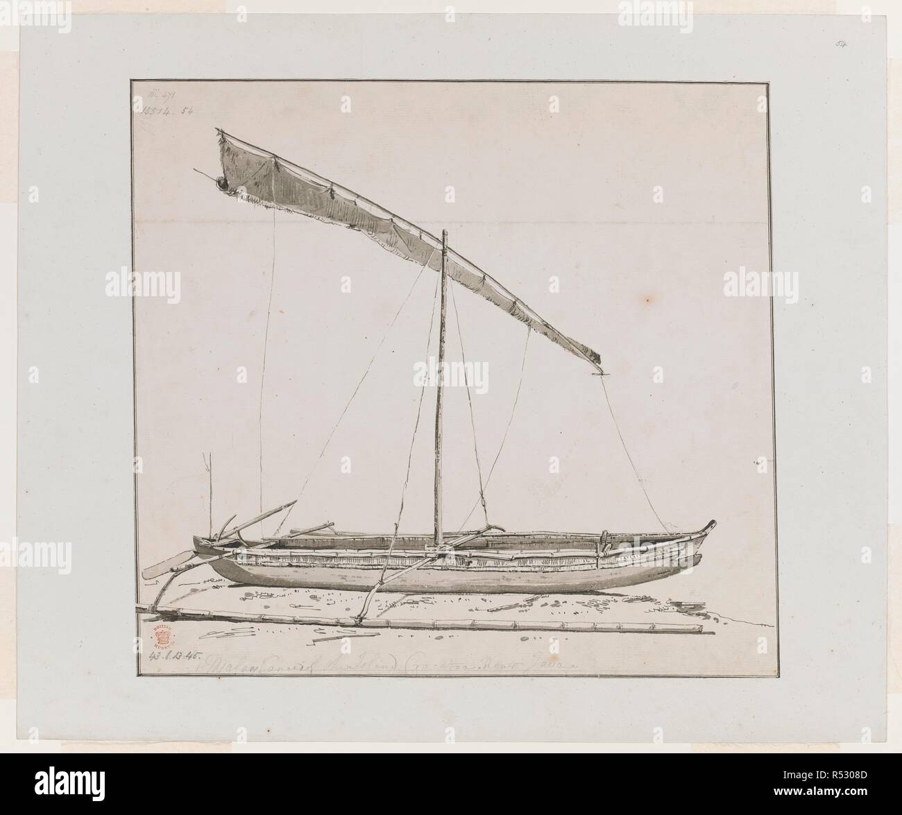 John webber canoe hi-res stock photography and images - Alamy