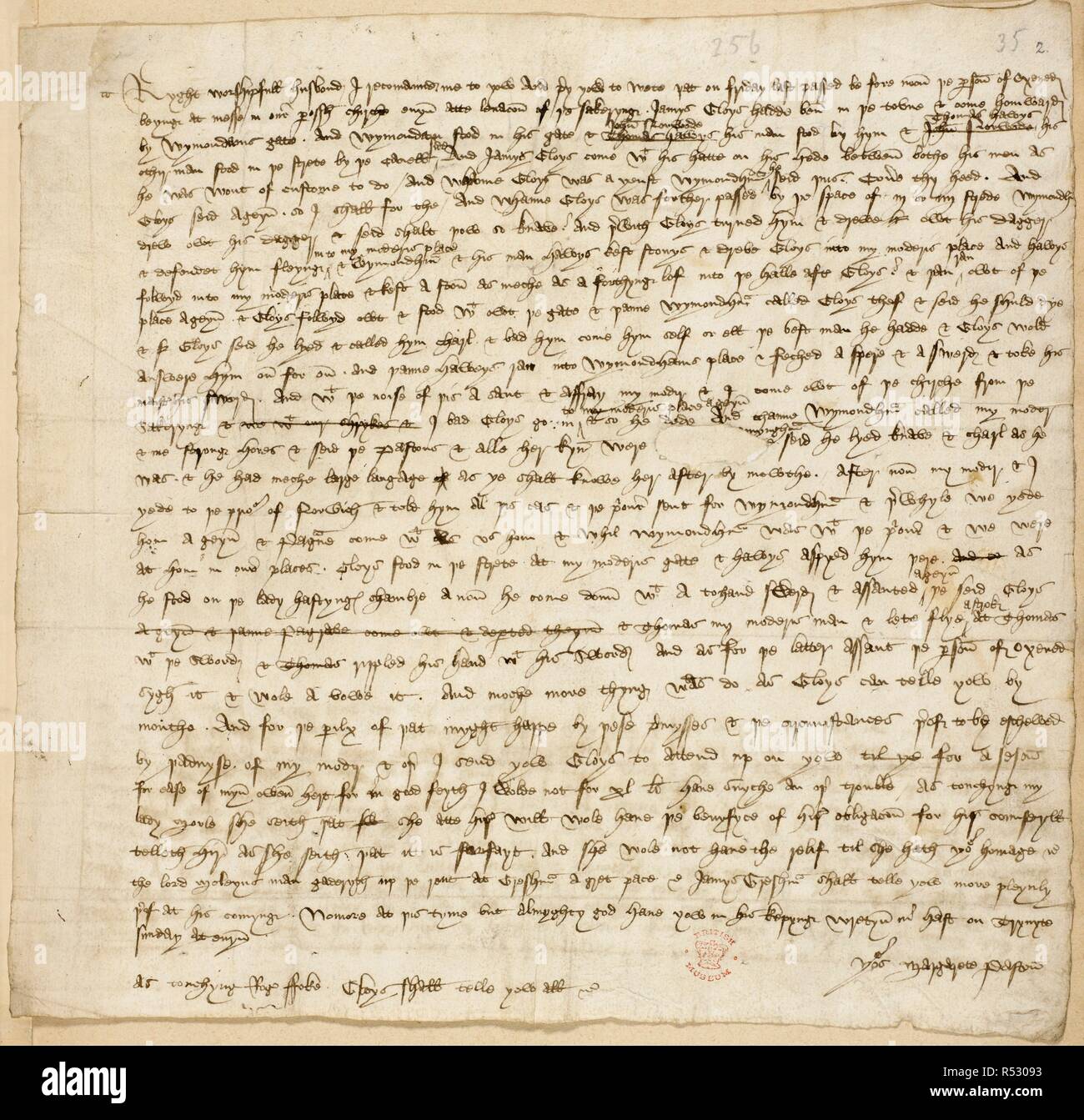 Paston letter hi-res stock photography and images - Alamy