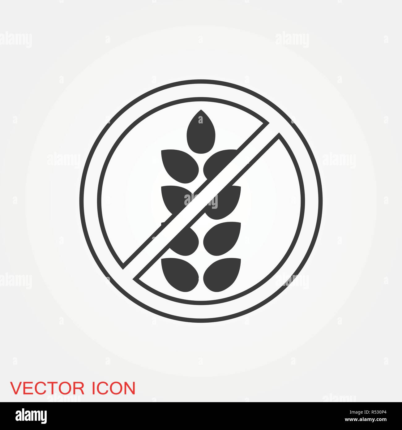 Dietary vector icon, food dietary labels isolated on background Diet ...