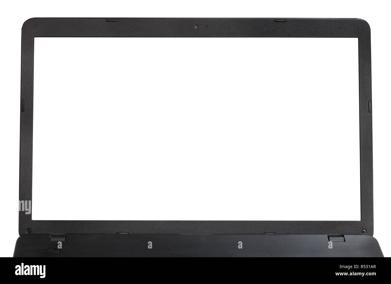 front view of cut out screen of laptop isolated Stock Photo - Alamy