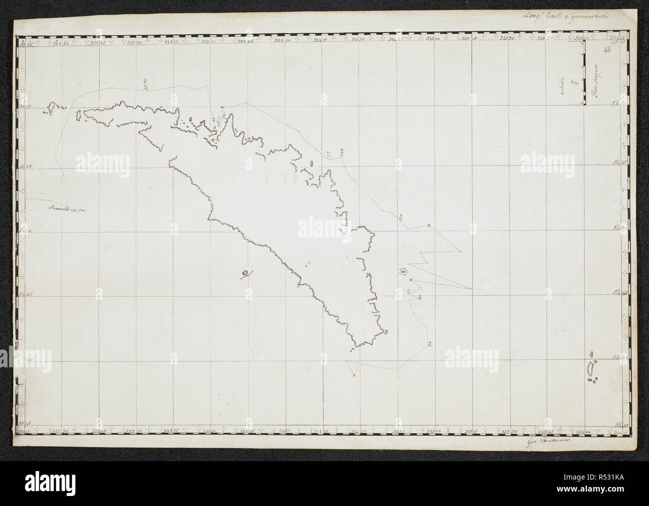 James cook map cook island hi-res stock photography and images - Alamy