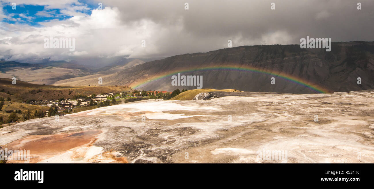 Rainbow Across Mt. Everts Stock Photo - Alamy