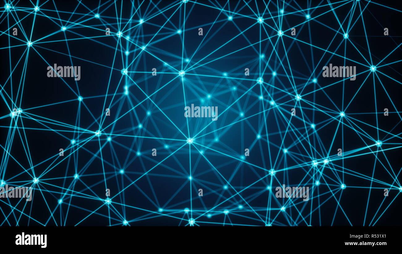 Abstract connected dots. Technology concept Stock Photo - Alamy