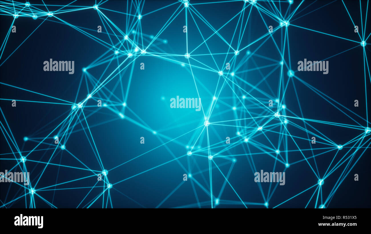 Abstract connected dots. Technology concept Stock Photo - Alamy