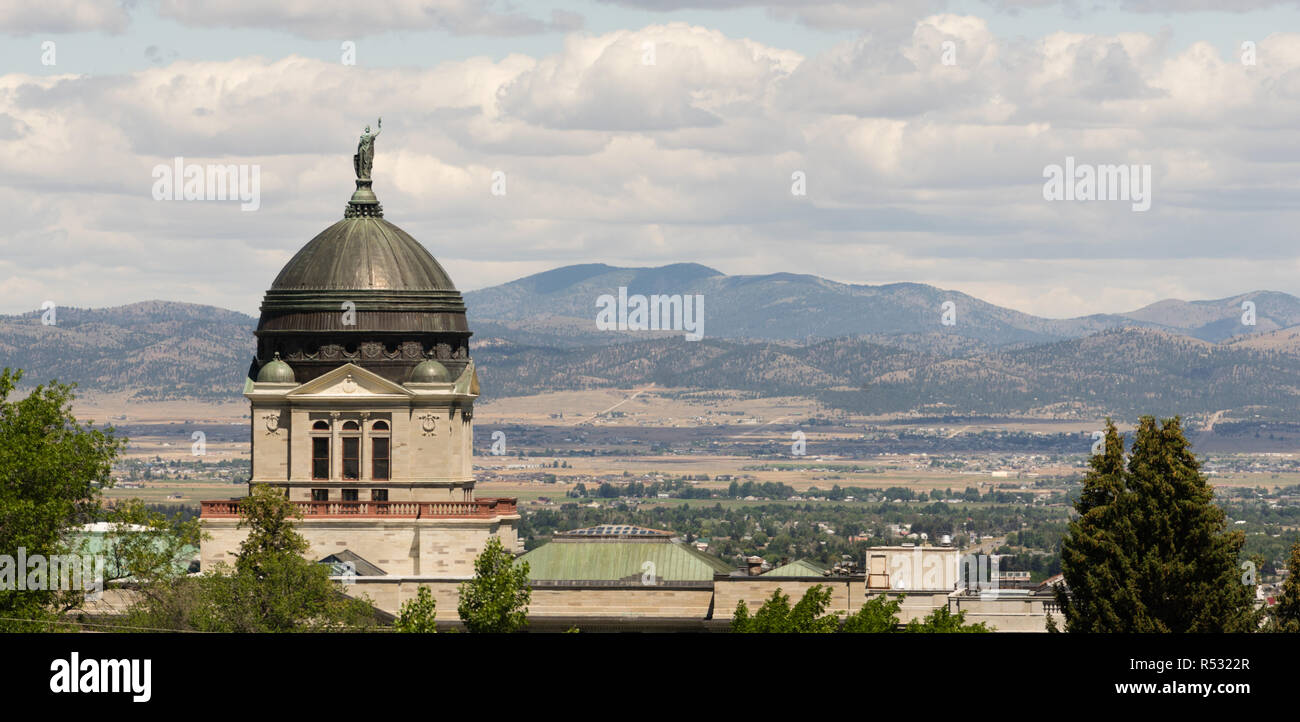 Panoramic View Capital Dome Helena Montana State Building Stock Photo ...