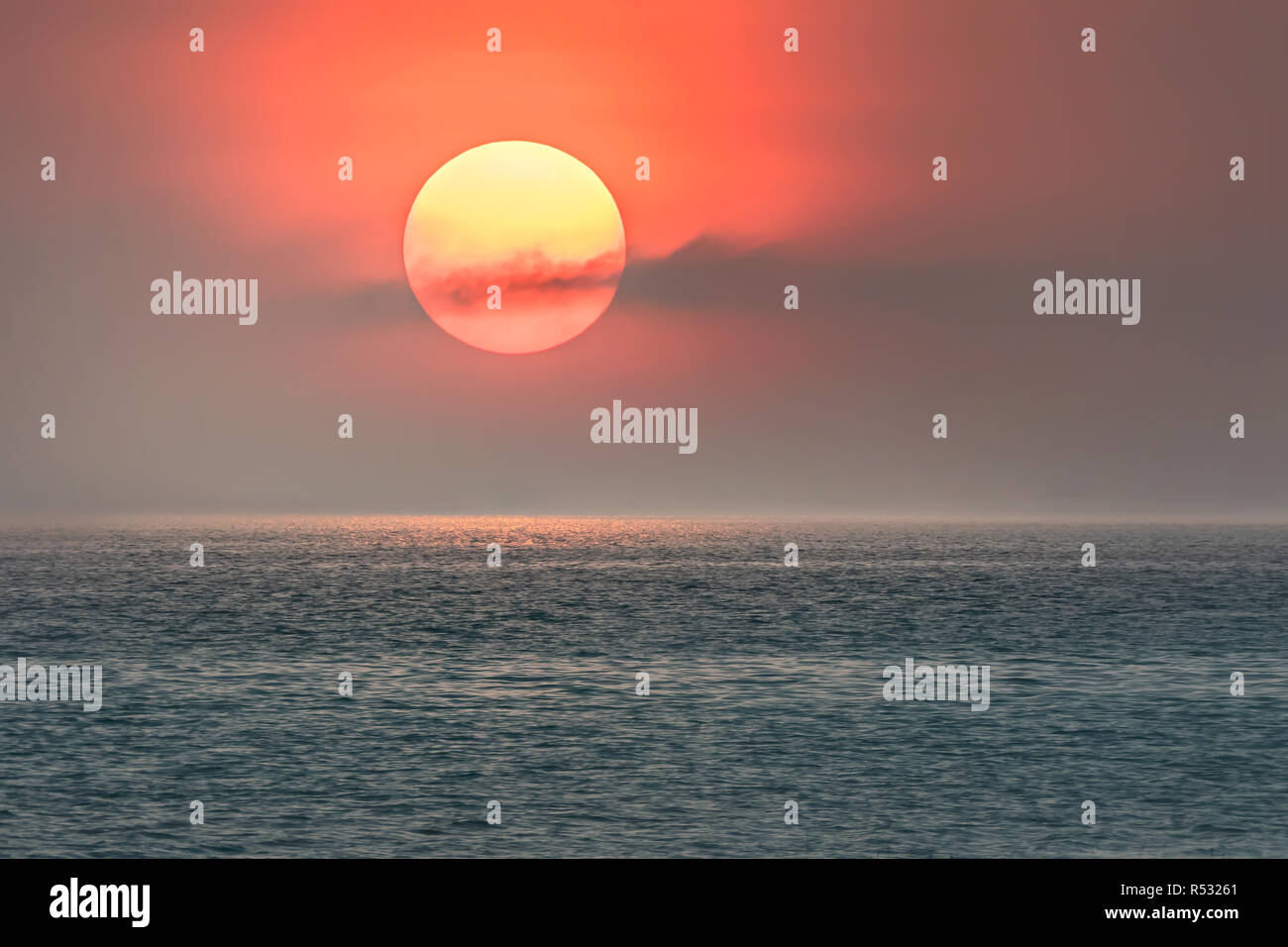 Big sun over tropical hi-res stock photography and images - Alamy