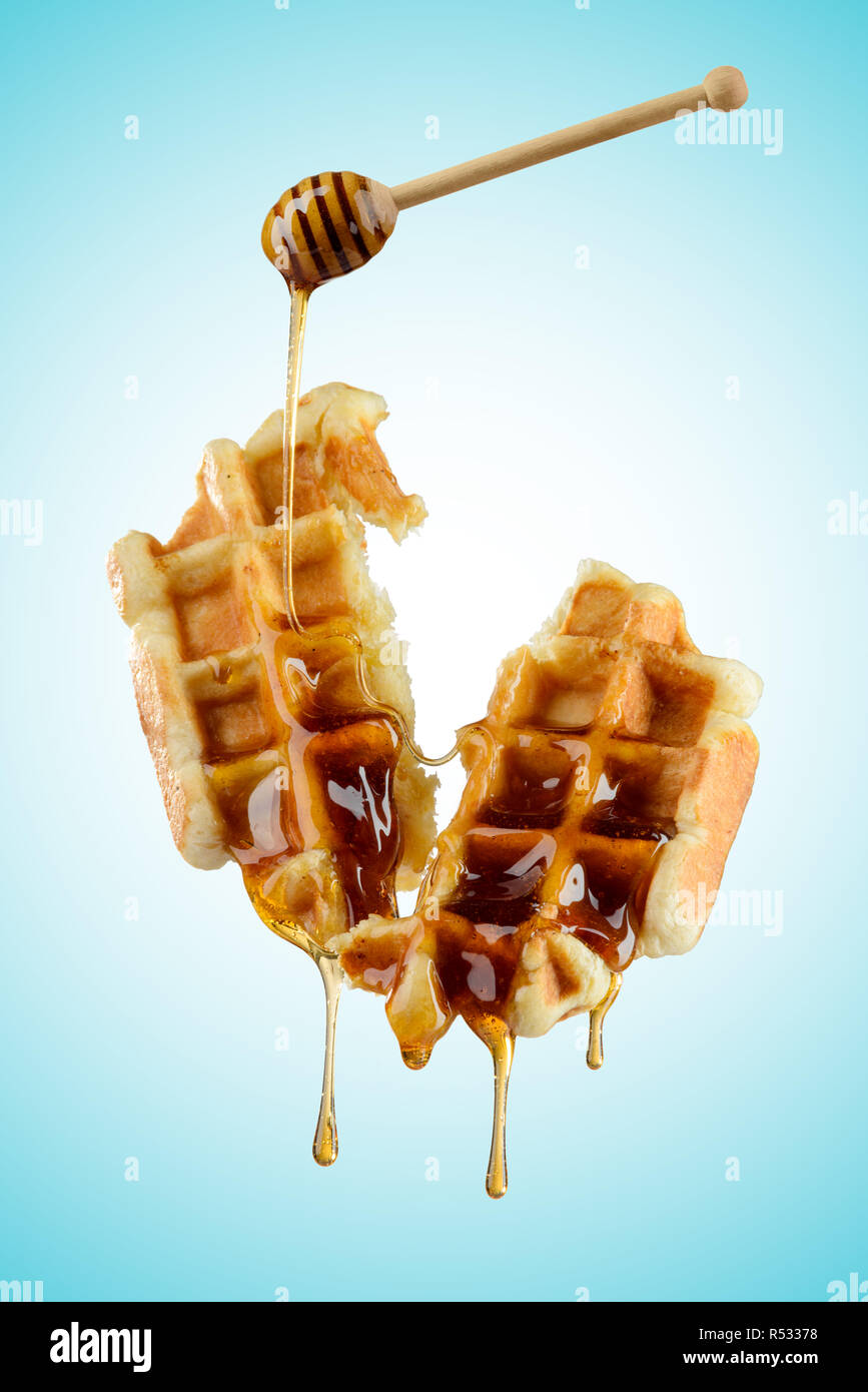 Close up on Viennese waffle Stock Photo - Alamy