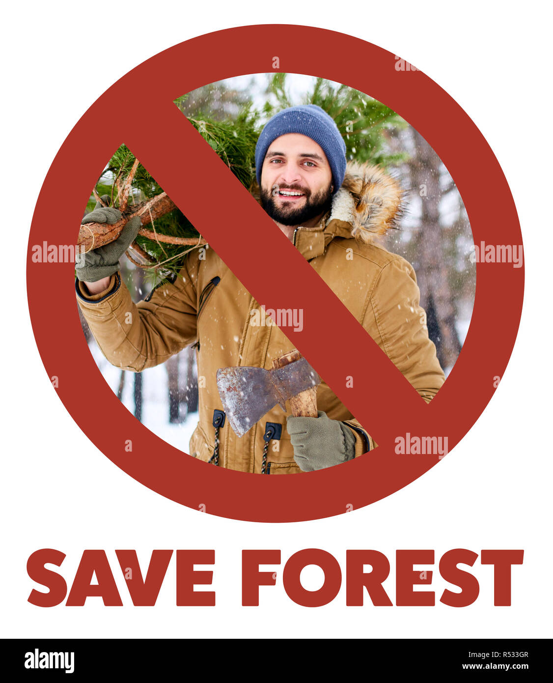 Lumberjack man axe on Cut Out Stock Images & Pictures - Alamy